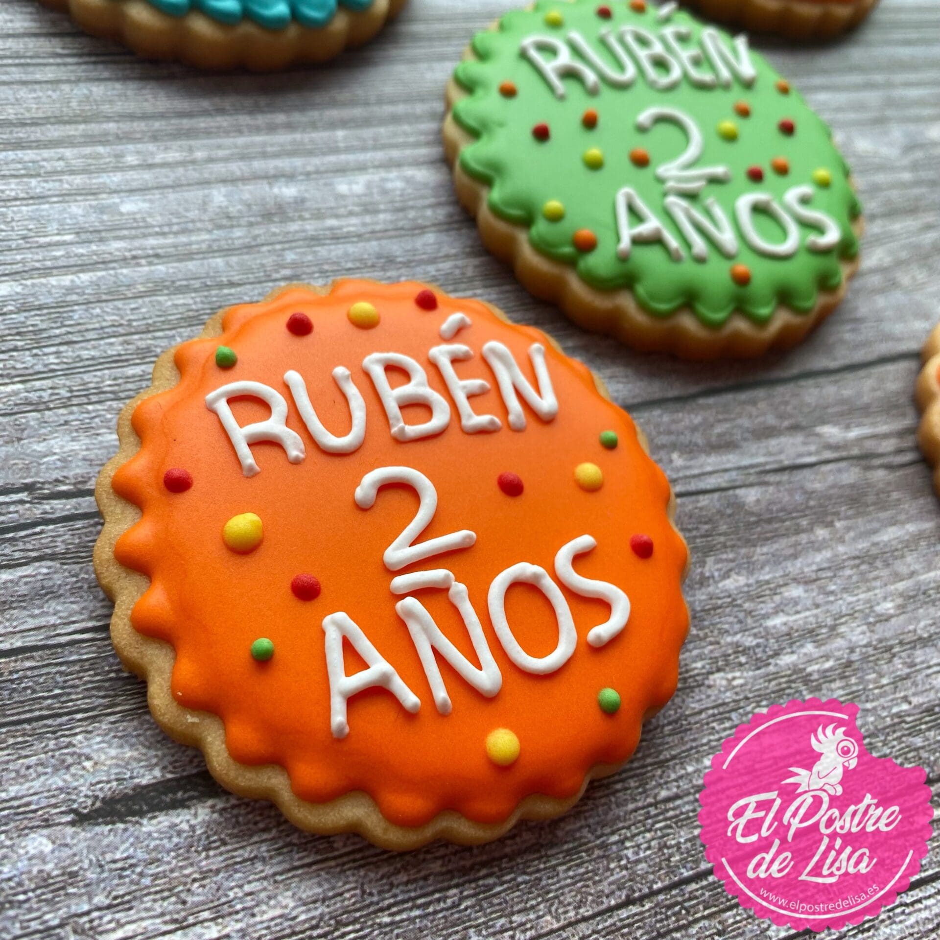 Galletas Decoradas personalizadas con Nombre - El postre de Lisa ...
