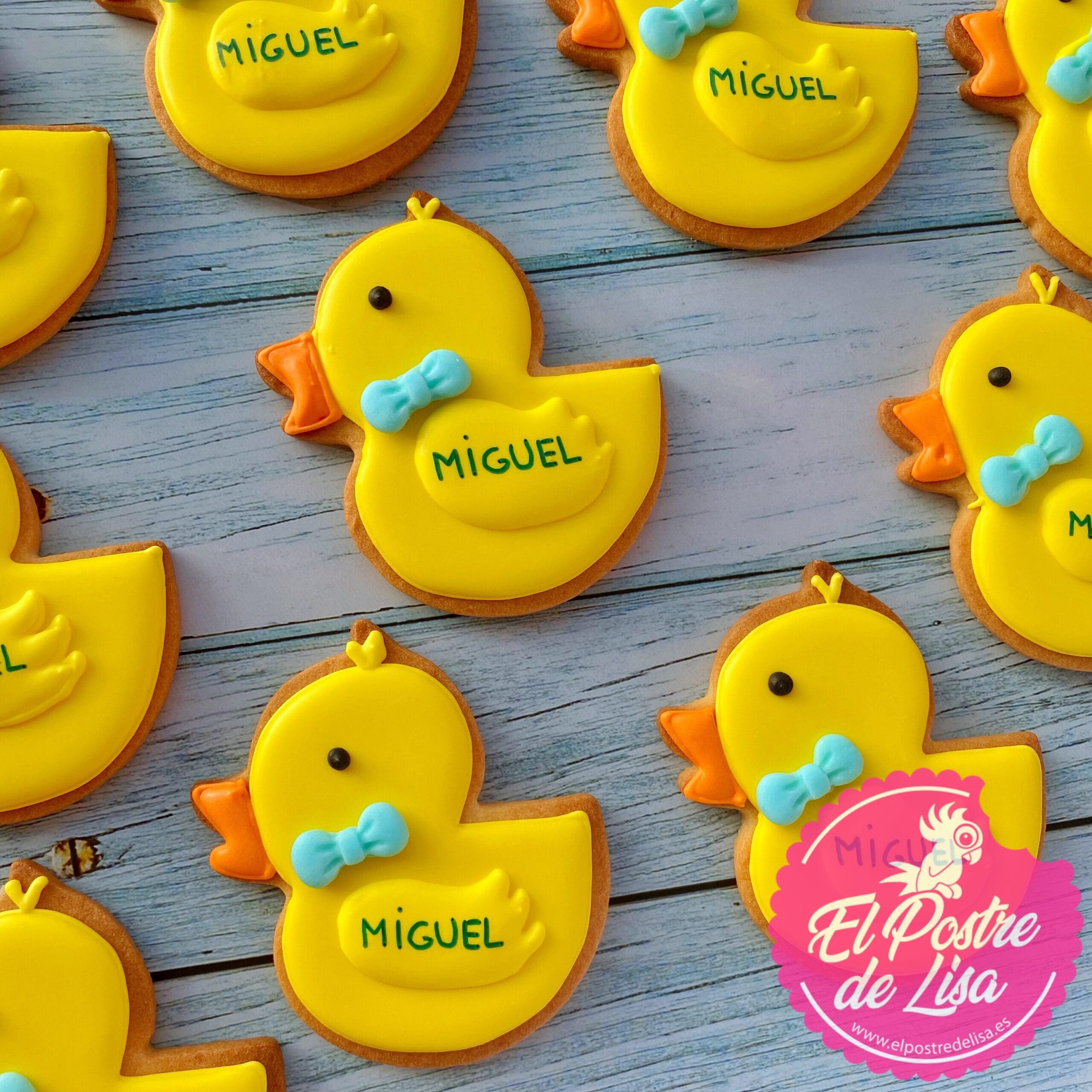 Galletas Decoradas Patito Bebé - El postre de Lisa - Galletas Decoradas ...