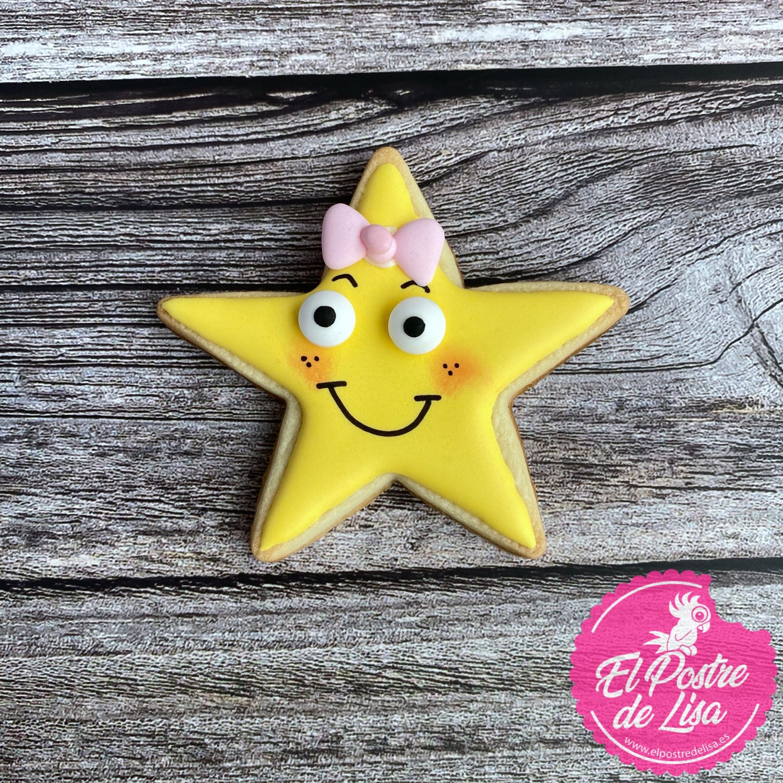 Galletas Decoradas Estrella de navidad - El postre de Lisa - Galletas ...