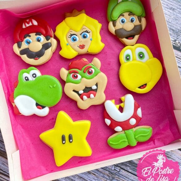 Galletas Decoradas de Seta (Súper Mario Bros) - El postre de Lisa ...